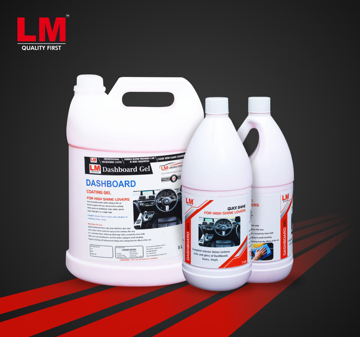 Buy Online Car 1LTR Dashboard Gel Cleaner At Affordable Price | Lakshmi ...